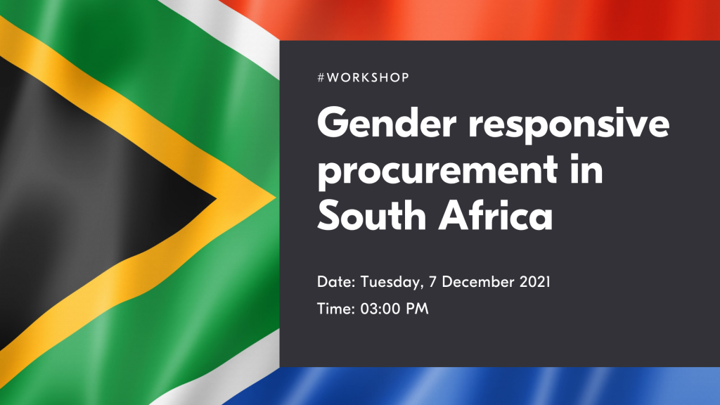 Webinar Gender Responsive Procurement In South Africa Open